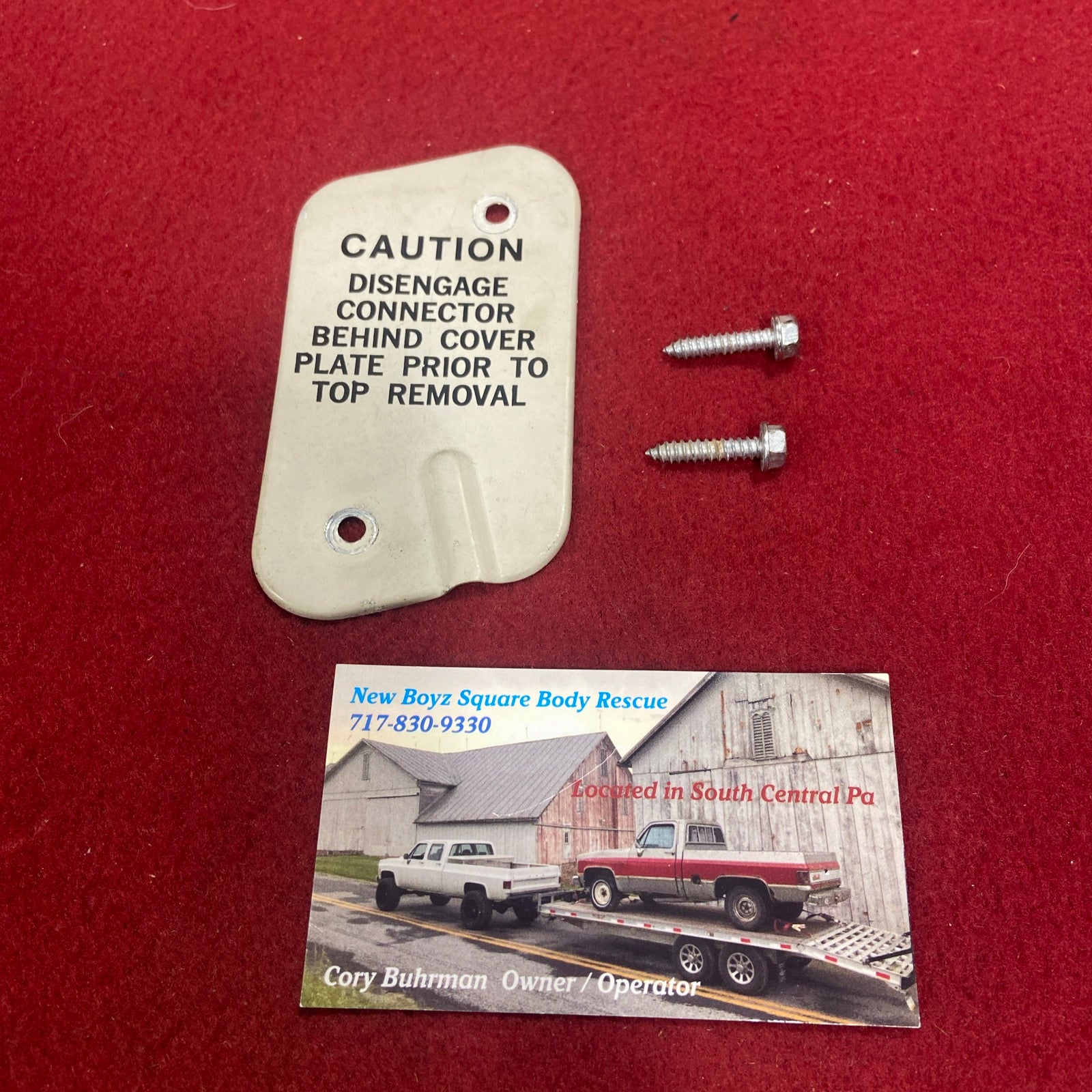 Blazer / Jimmy Topper Wiring Closure with Wording – New Boyz Squarebody ...
